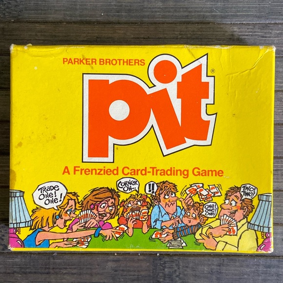 Parker Bros | Toys | Vintage Parker Bros 983 Pit Card Game Complete ...